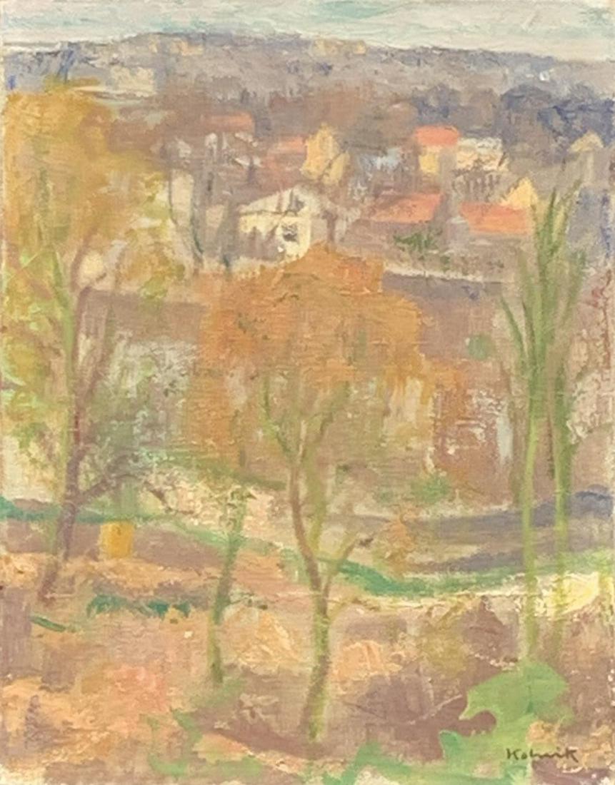 Arthur Kolnik (1890 1972) Paysage Huile Sur Toile