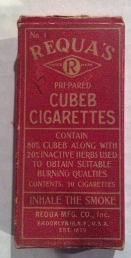RARE CUBEB CIGARETTES REQUA'S CHARCOAL TABLETS - Jan 24, 2016 | The ...