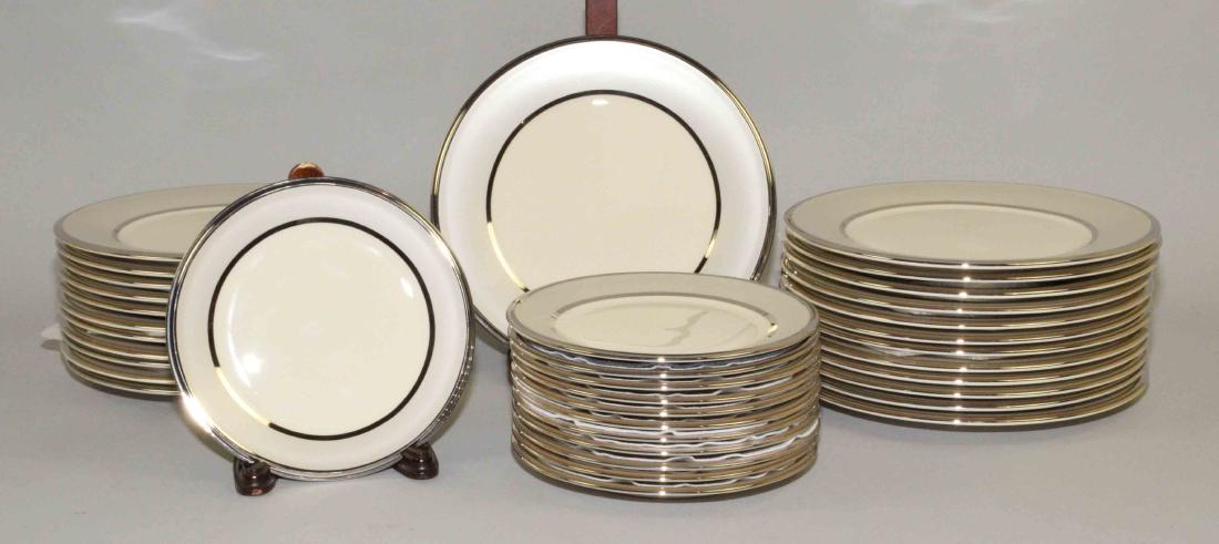 LENOX DIMENSION COLLECTION. Ivory frost platinum-banded