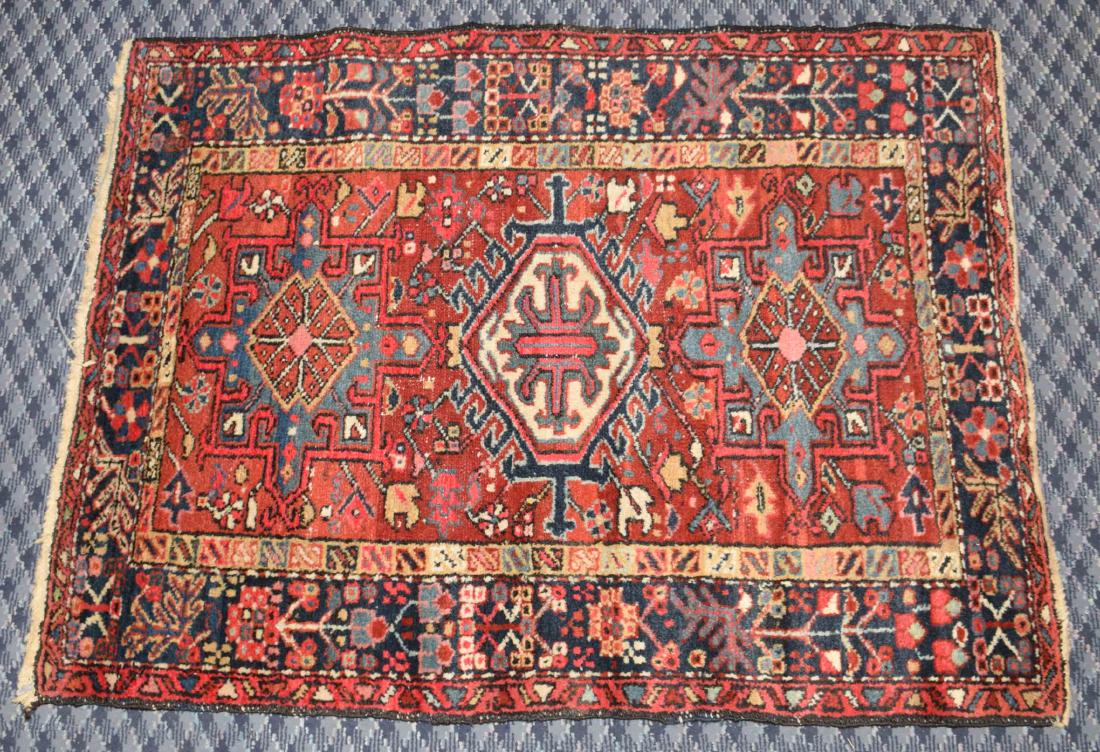 Antique Oriental Rug. 4'2'' X 3'1''.