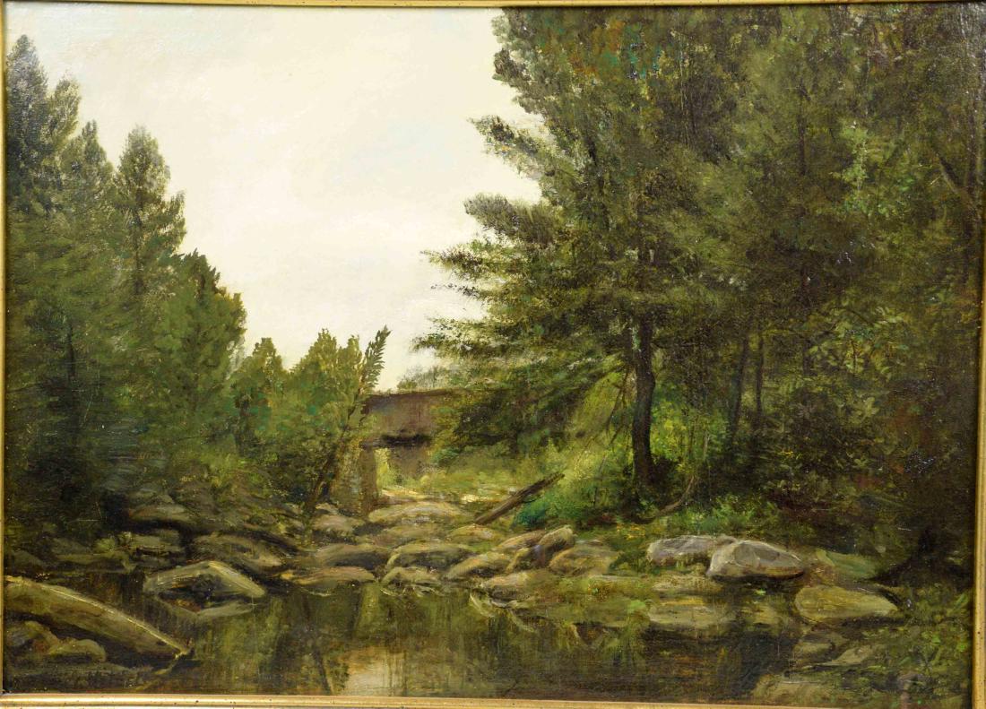 GEORGE HETZEL (American 1826-1899) OIL ON CANVAS LAID