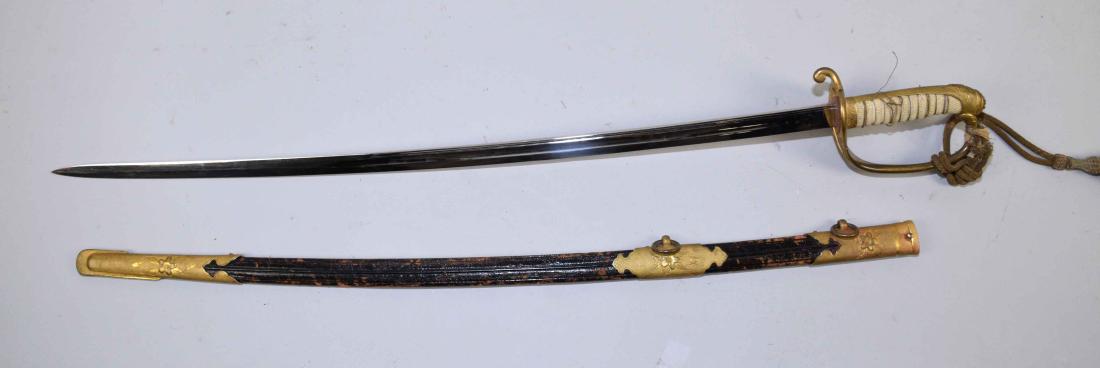 JAPANESE KYO GUNTO SWORD, blade - 27''L, overall length