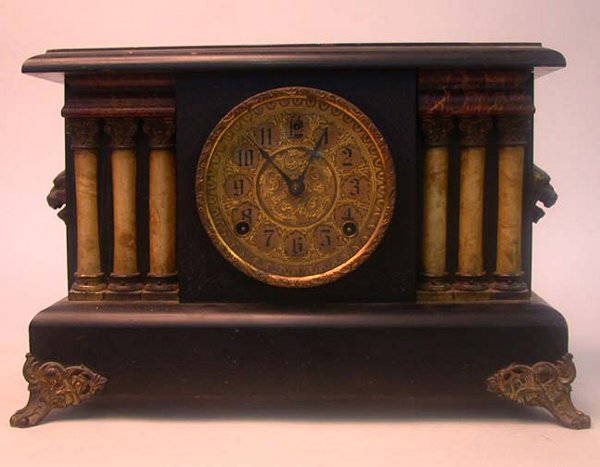 Sessions Mantel Clock. N/r. Wood, Metal