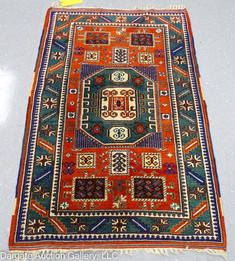 Turkish Kazak Rug 58" X 39"