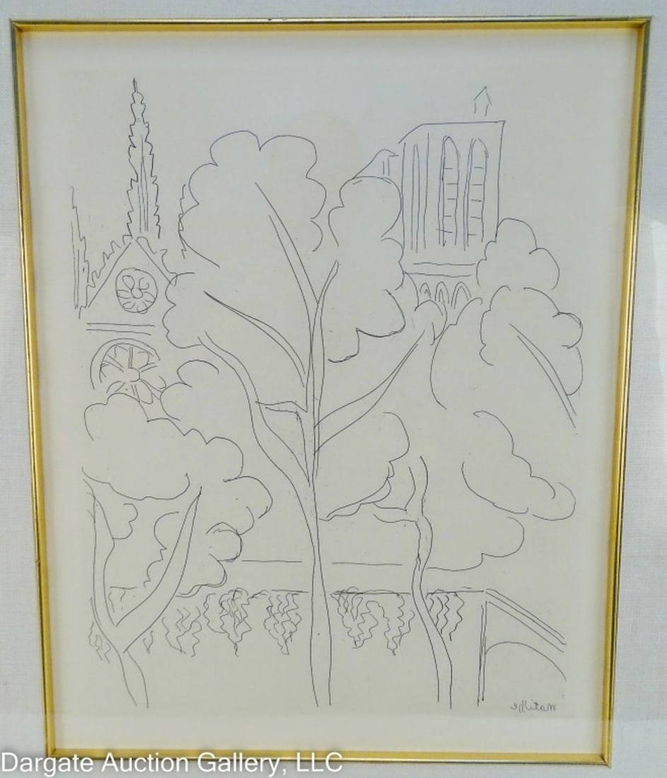 Paul Matisse (b. 1933) La Cite Notre Dame Etching Auction