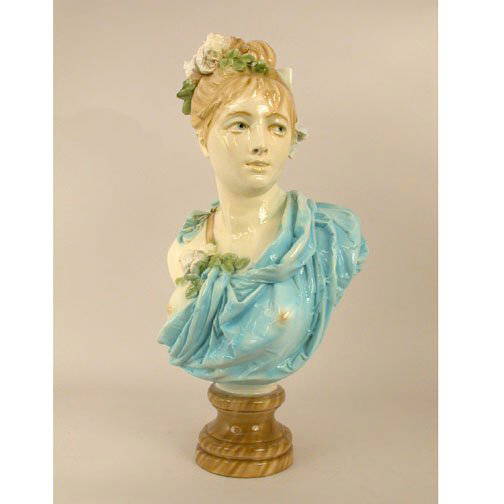 Ceramic Female Bust. N/r. Victorian Sty
