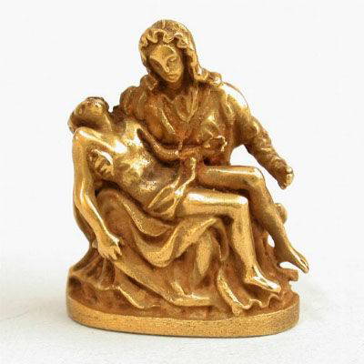 14K GOLD PIETA CHARM - Mar 27, 2004 | Dargate Auction Galleries in PA
