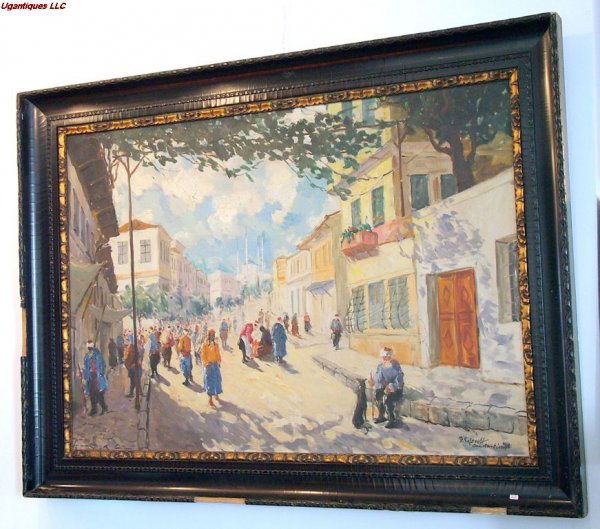 19th Russian Oil Painting By Seferof