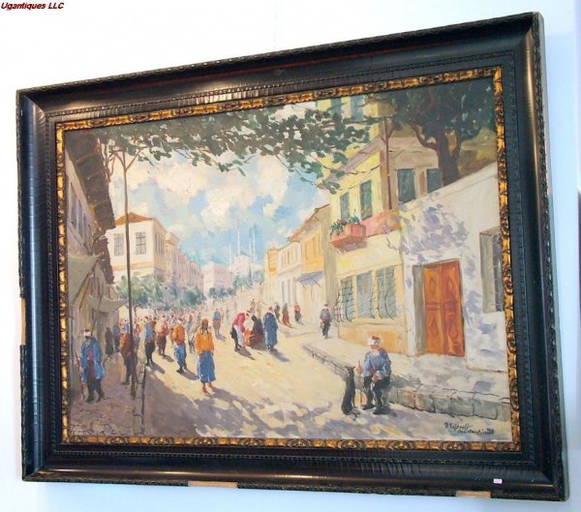 19th Russian Oil Painting By Seferof