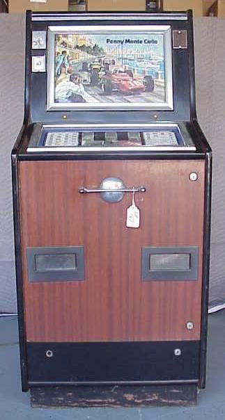 167: PENNY MONTE CARLO REEL SLOT MACHINE NO RESERVE!