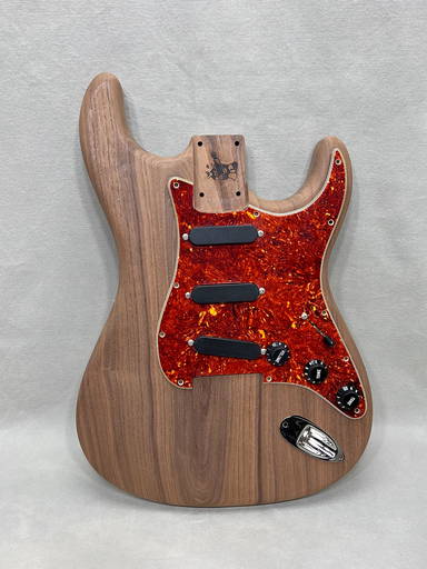 Warmoth Hardwood Strat Body And Loaded Pickguard