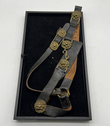Crimean War Era Lion Head / Snake Clasp Sword Belt Rig