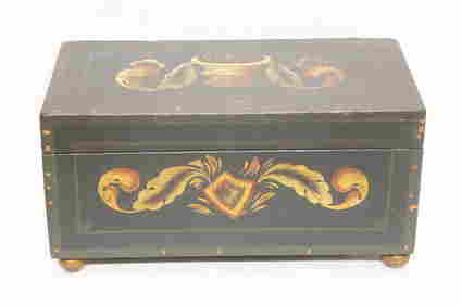 Jonas Weber Paint-Decorated Dresser Box - Jan 08, 2022 | New England ...