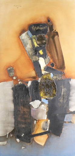 Shanti Dave (india, Born 1931) Abstract Expressionist Oil And Encaustic ...