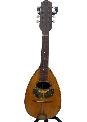 Antique Catania Bowl Back Mandolin With Butterfly Inlay
