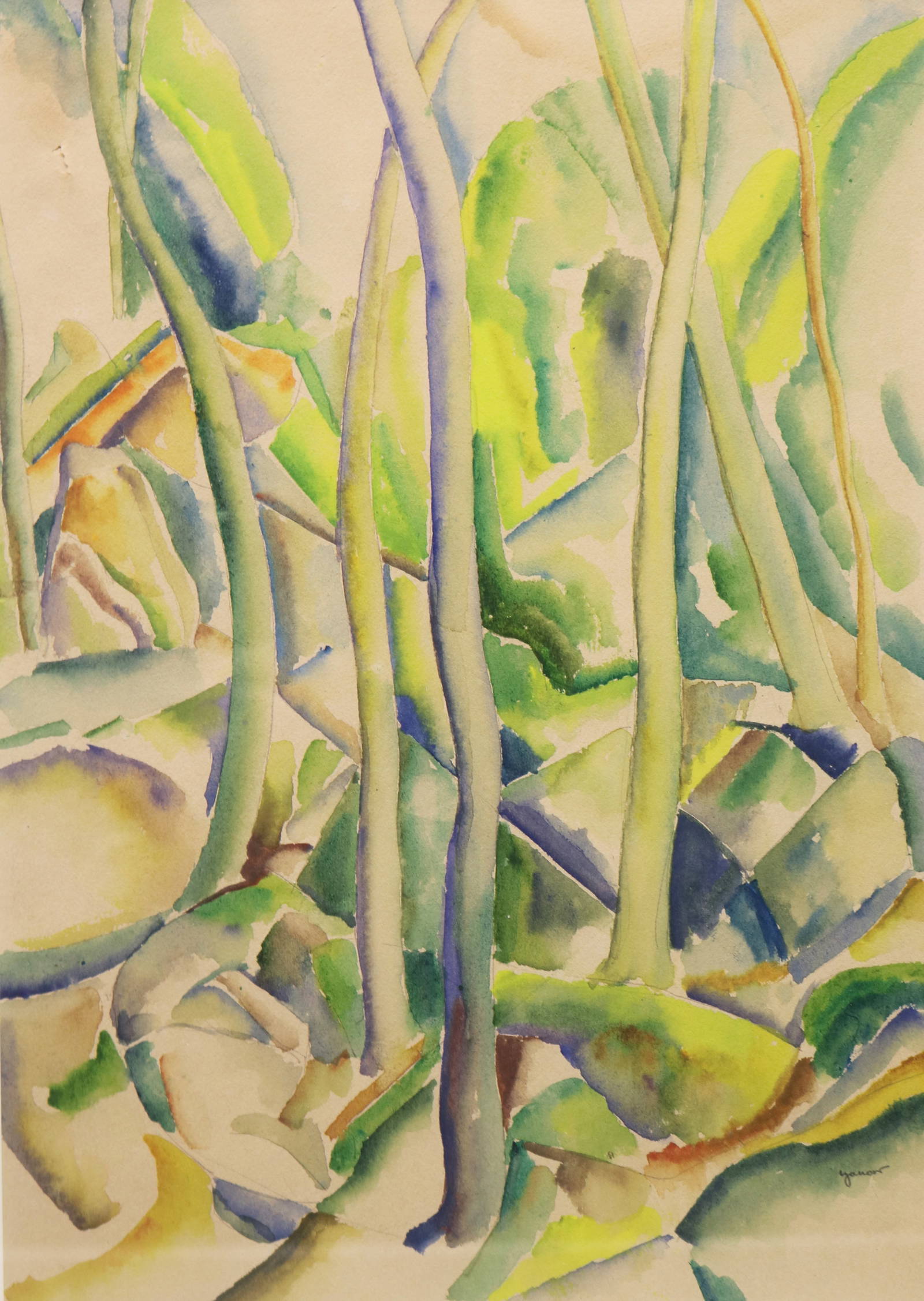 William Yarrow (pa 1891-1941) Forest Landscape Watercolor Auction