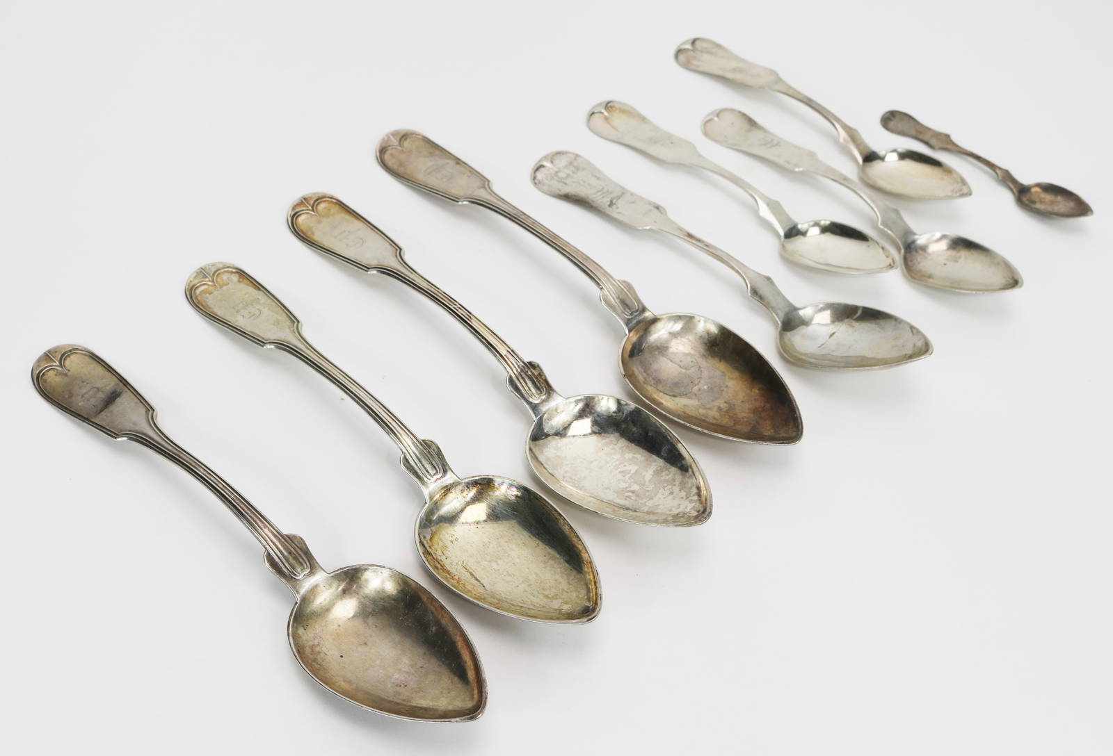 Group Of Kentucky And Cincinnati Coin Silver Spoons Auction
