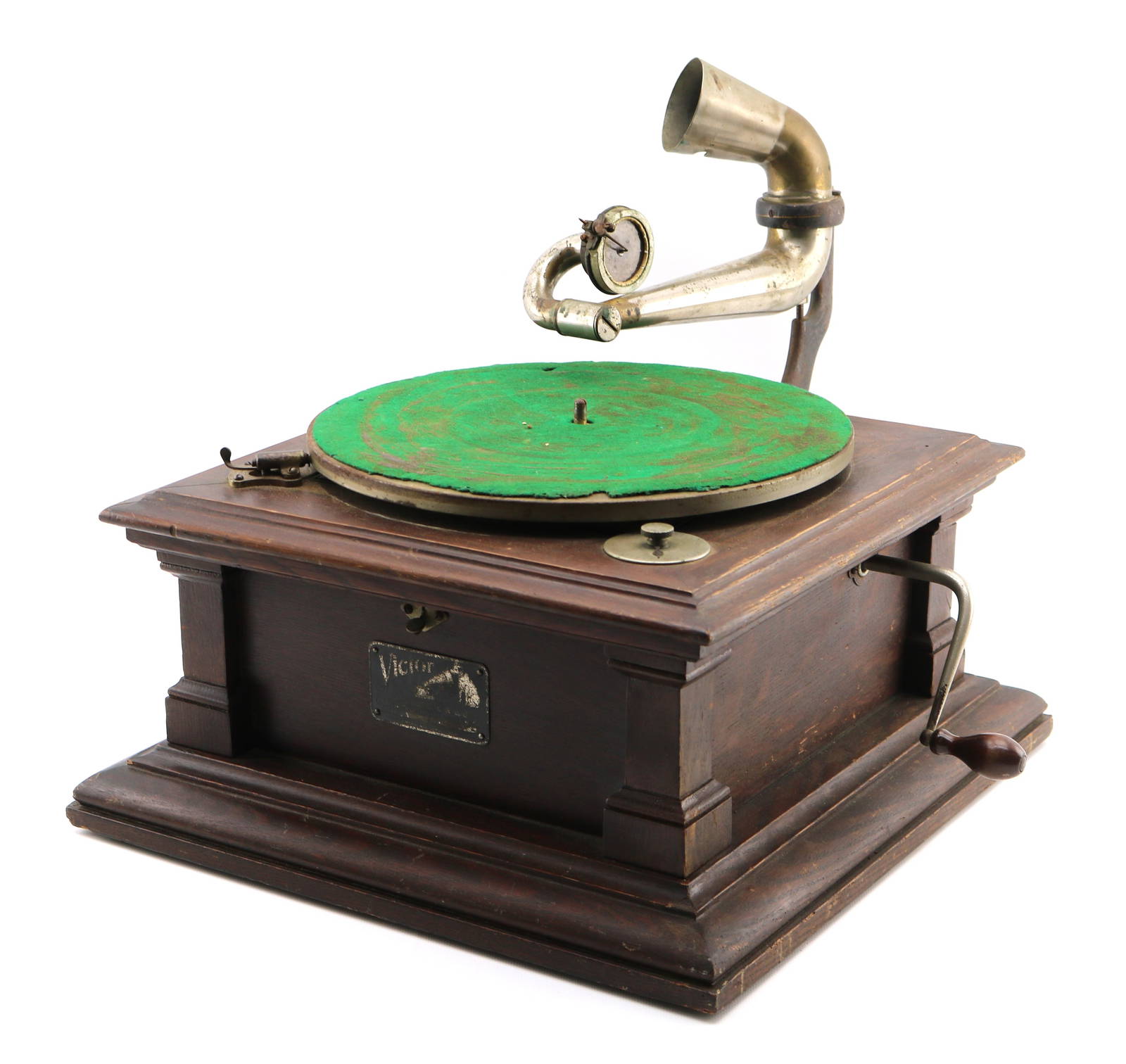 Antique Victor Model V Oak Victrola Phonograph Auction