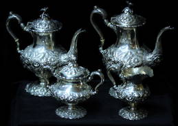 Stieff sterling silver full hand chased tea set - Jan 01, 2018 ...
