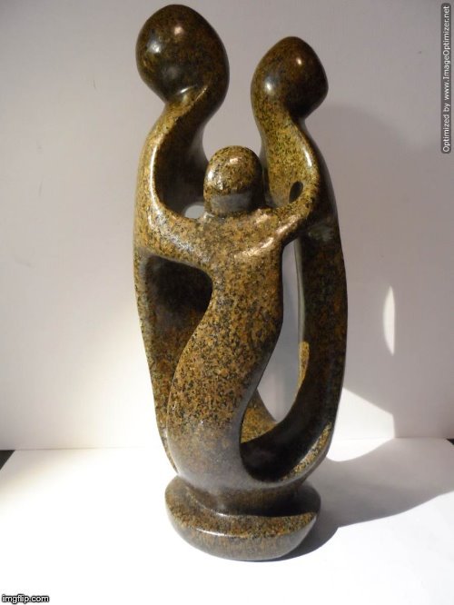 Shona Abstract Sculpture From Rapoka Stone