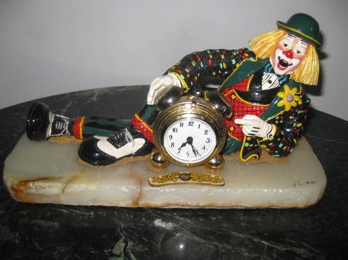 Ron Lee Personally Signed Ringling Brothers Clock