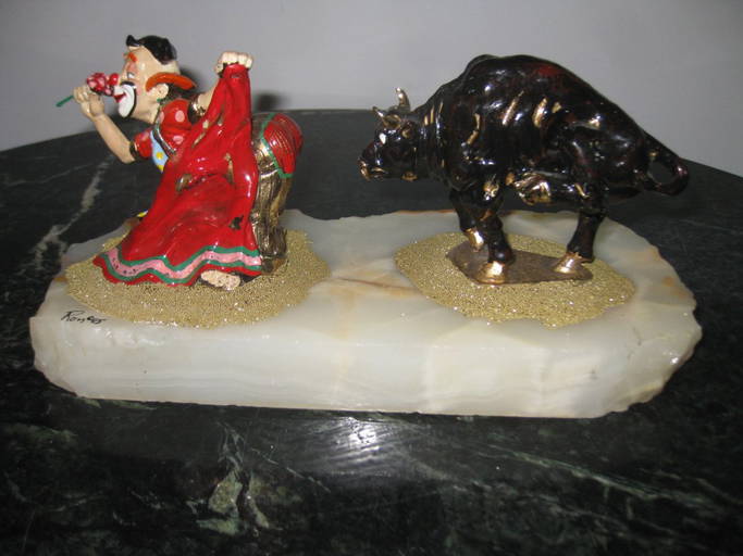 Ron Lee Signed Bull Can Rear You.