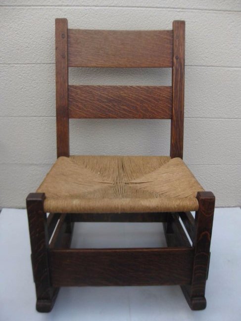 Gustav Stickley Slipper Rocker 2635