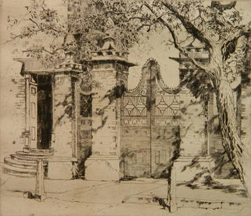 Alfred Hutty Etching