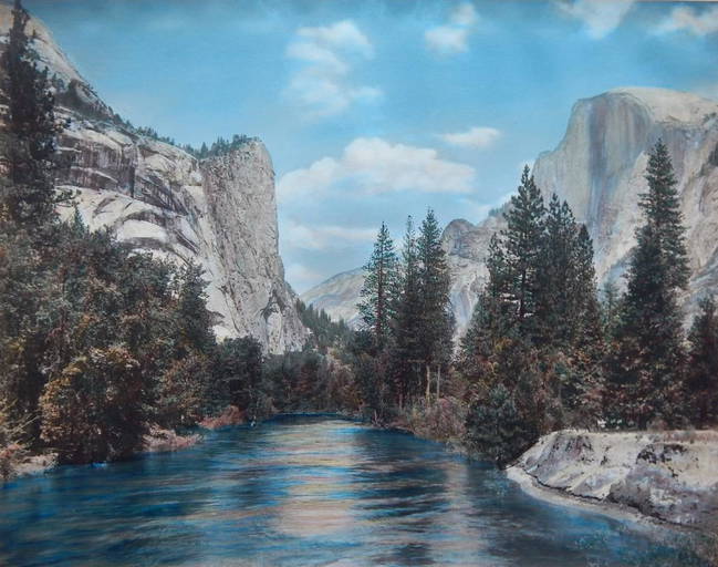 John Marcy Garrison Hand Painted Photograph