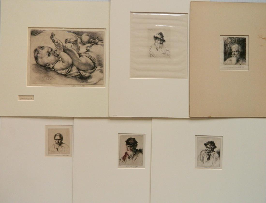 Arthur W. Heintzelman 6 etchings