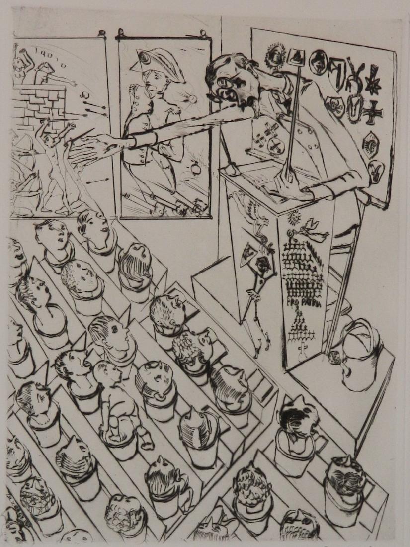 Gyula Zilzer etching