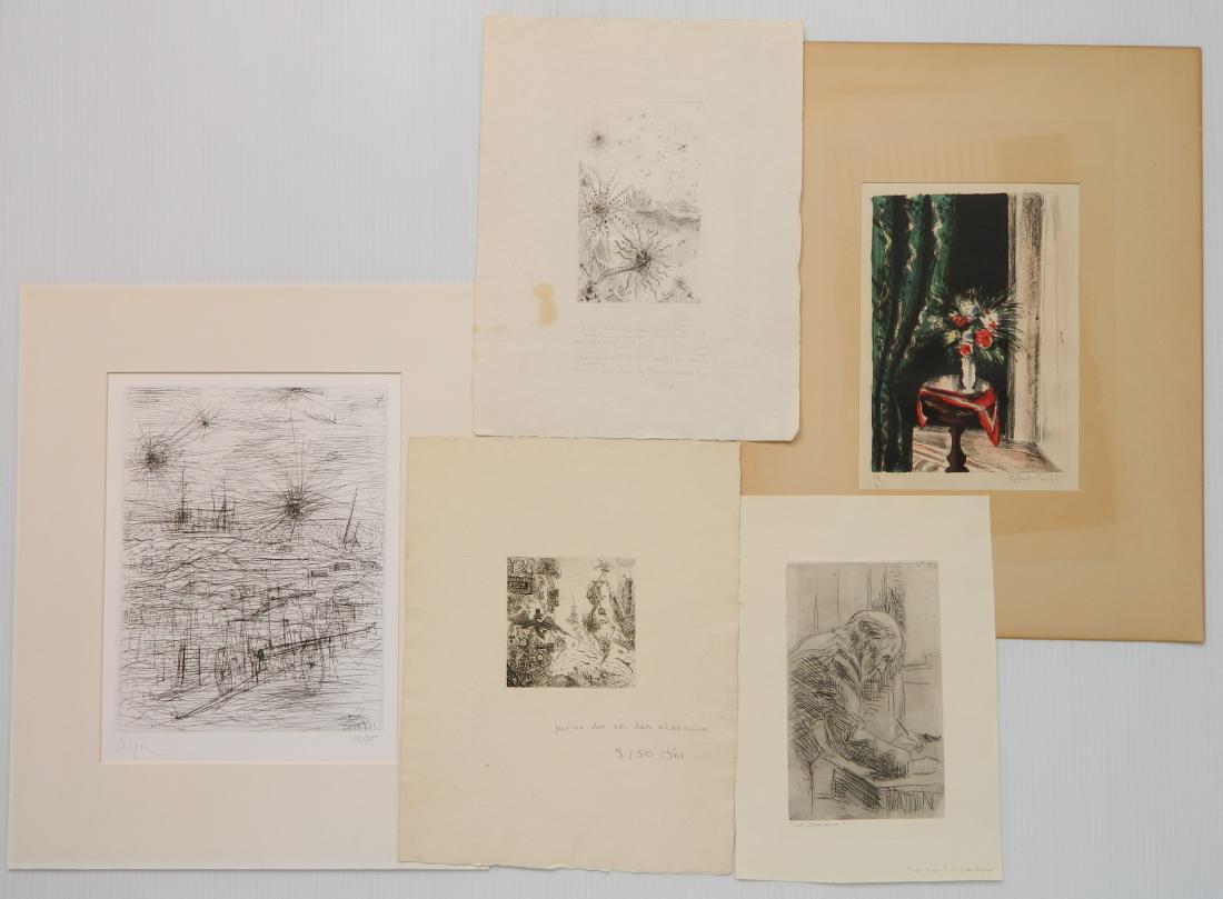 5 French prints