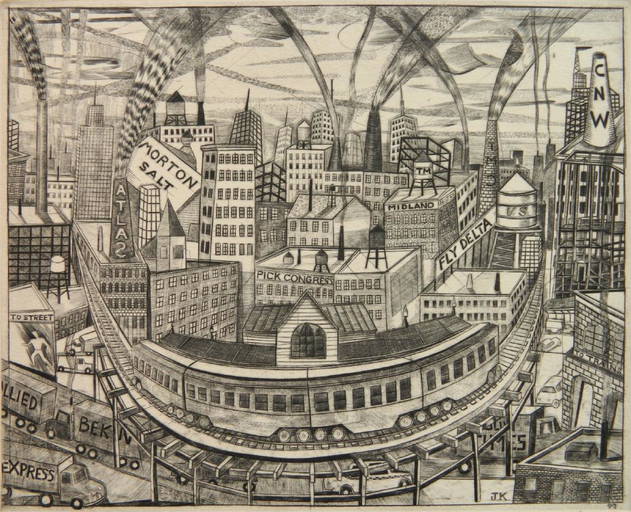 John A. Knudsen Etching