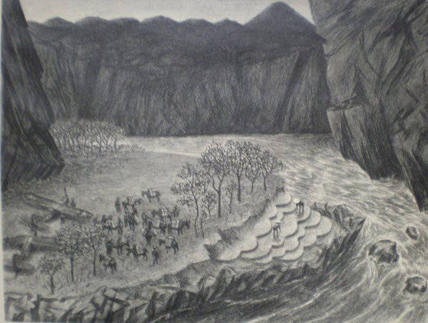 Howard Baer ''chinas Supply Rendezvous'' Lithogra