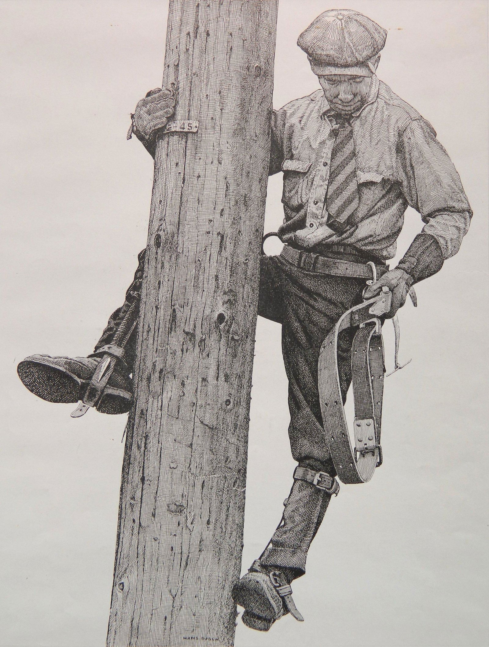 Hans Busch Pen And Ink