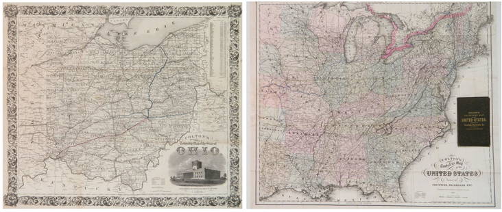 Railroad Map Of Ohio.