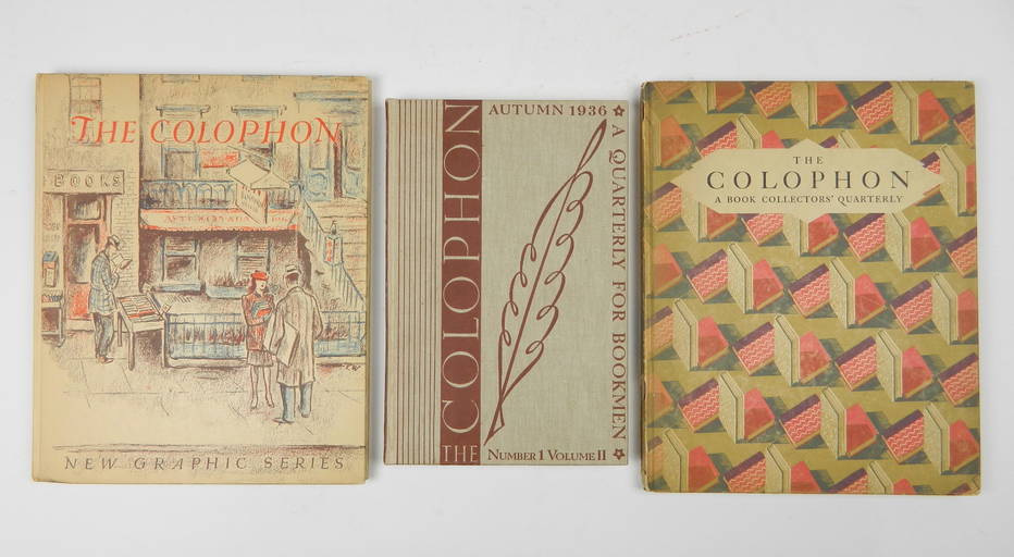 3 Colophons With Ganso, Landacre & Nason