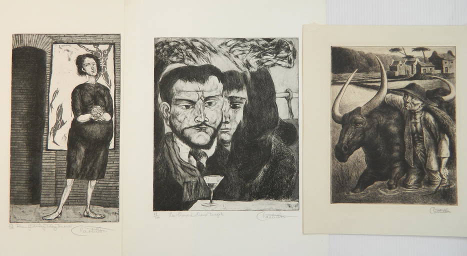 3 Federico Castellon Etchings