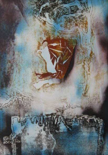 127: Laszlo Dus lithograph in colors