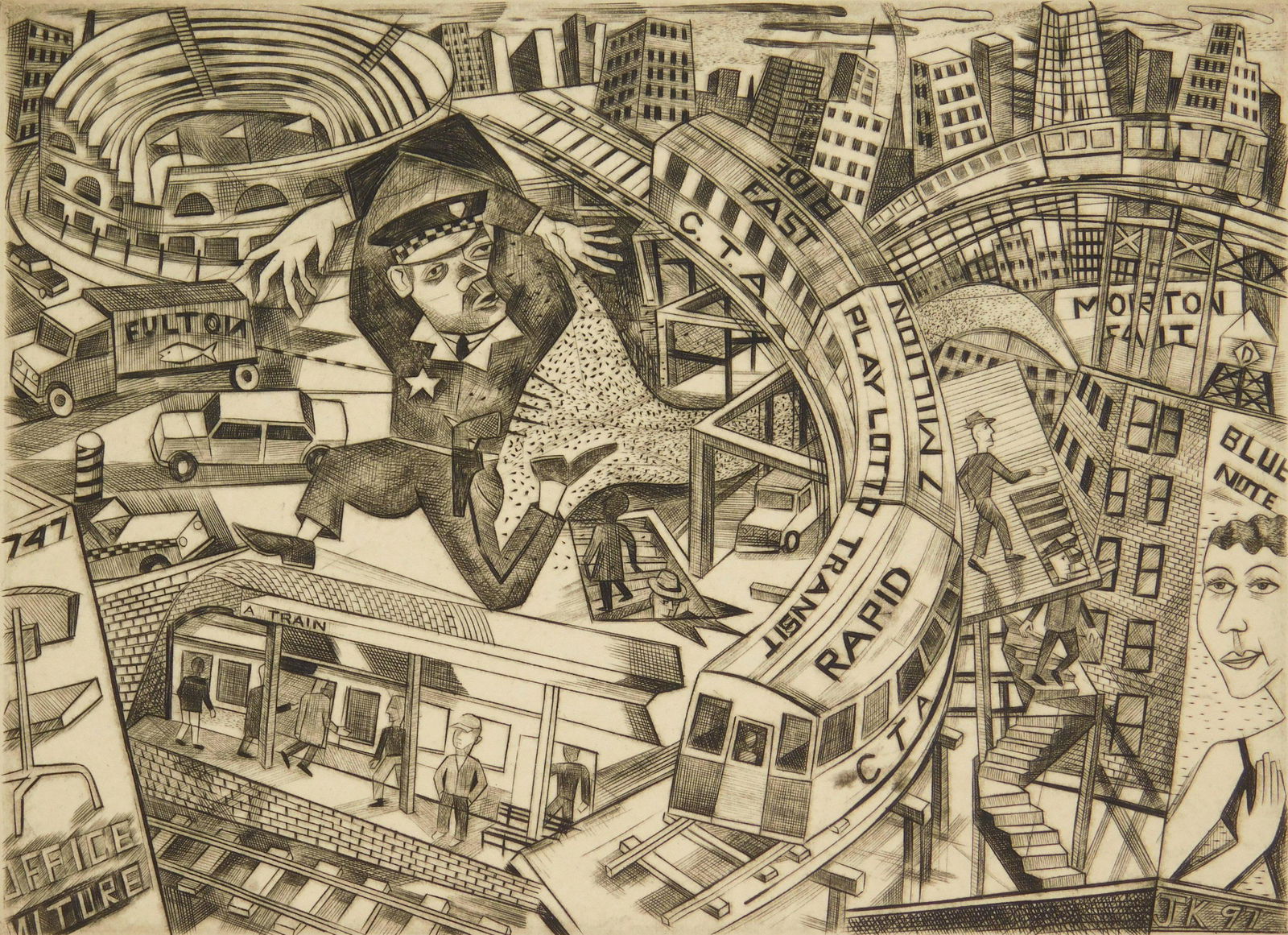 John Knudsen Etching