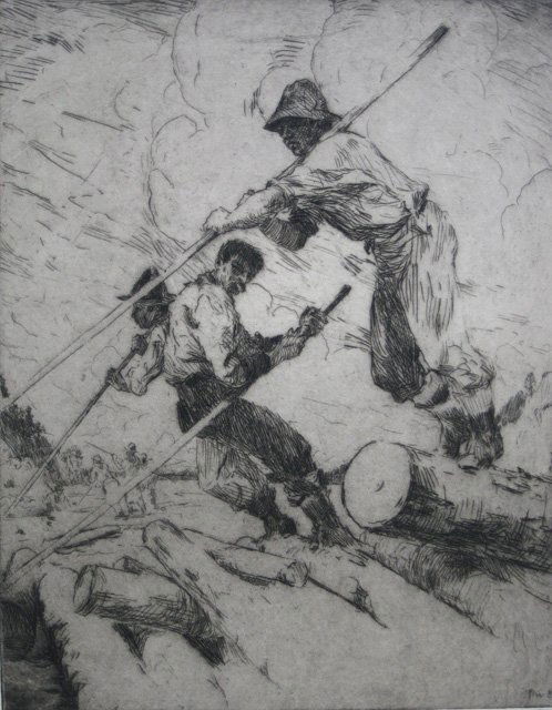 638: Frank Benson etching