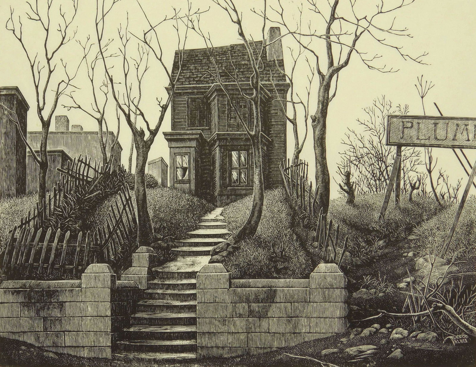 Grace Albee wood engraving (#0008) on Sep 25, 2021 | Rachel Davis Fine ...