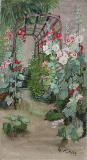 306: Helen E. Roby watercolor