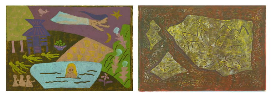 Kimura Koro (japanese, B. 1916) Buddhist Parable (1961)