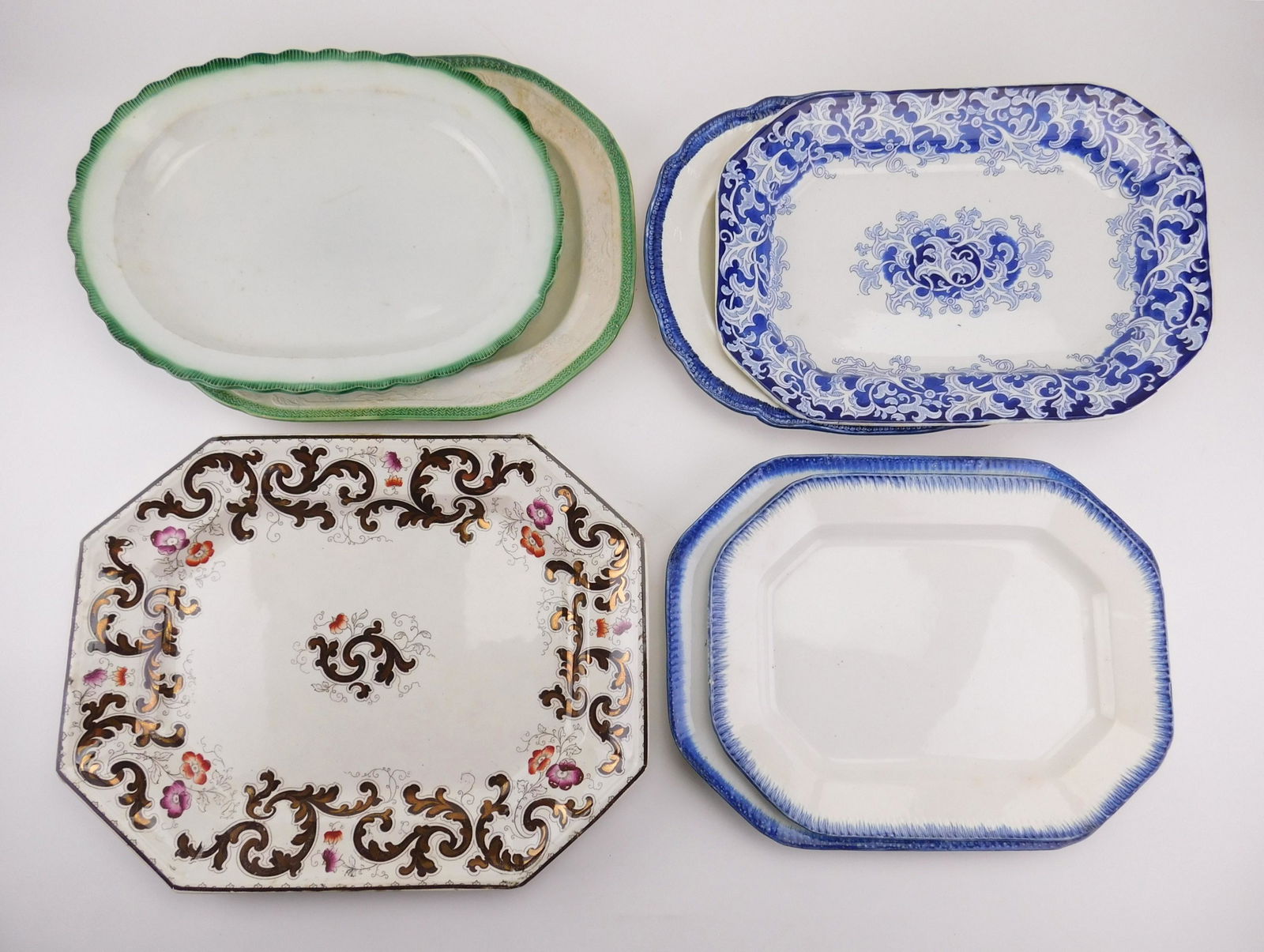 7 Ironstone Platters