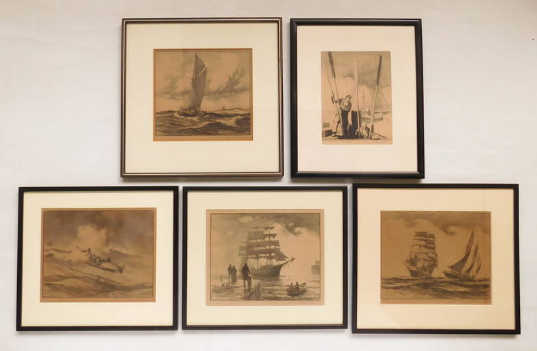 5 Gordon Grant lithographs (#0170) on Aug 13, 2022 | Rachel Davis Fine ...