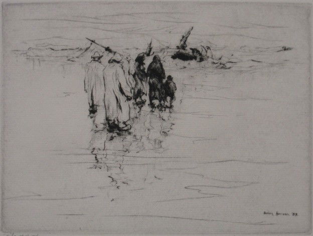 147: Armin Hansen etching and drypoint