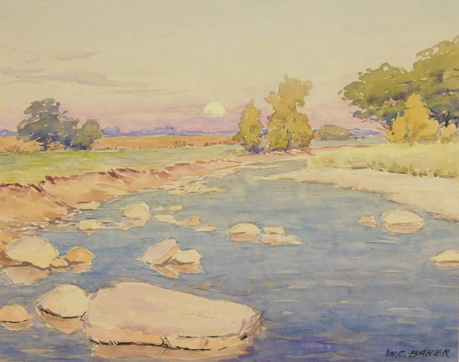William C. Baker Watercolor