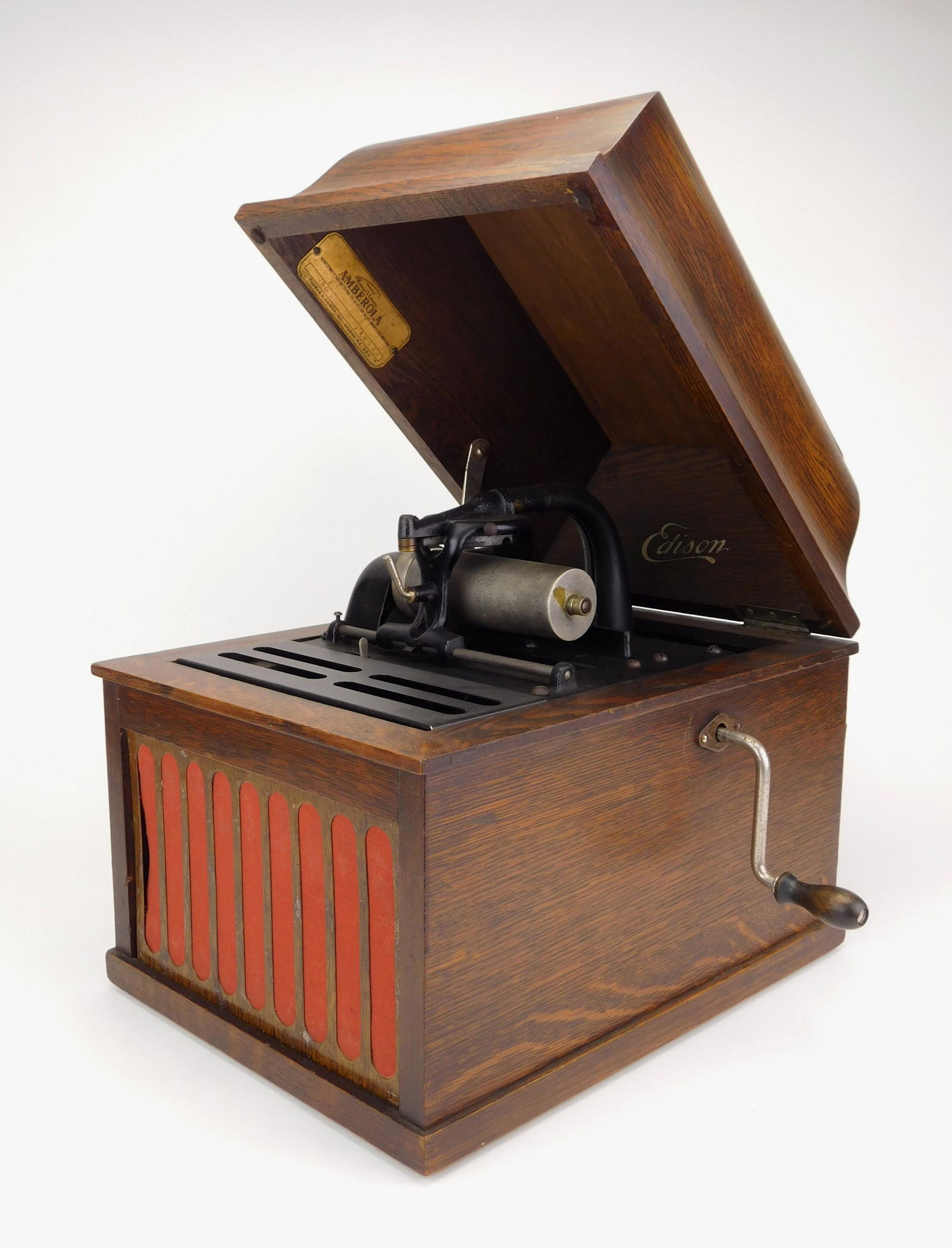 Edison Amberola 30 Cylinder Phonograph Auction
