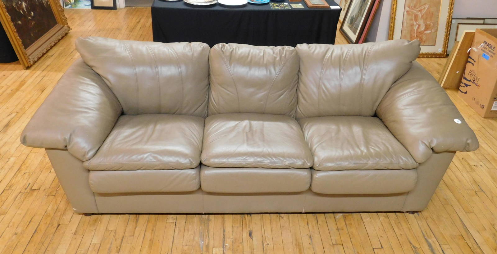 Hancock & Moore Leather Sofa Auction